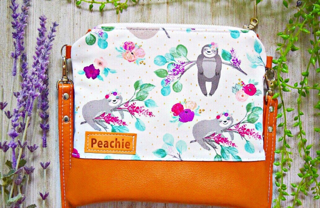 Sloth Crossbody Bag, Animal Leather Purse, Sloth Purse, Sloth Bag ...