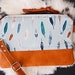 Robin Blue Feather Genuine Leather Crossbody Bag Tribal - Etsy