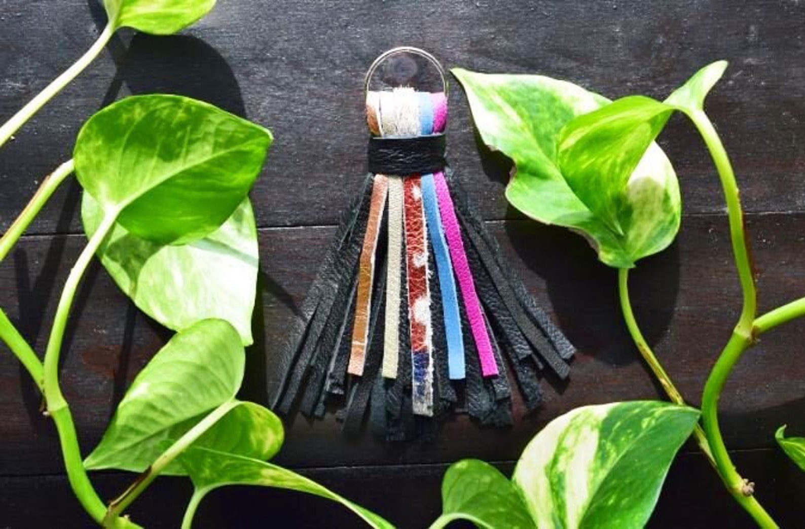 Large Genuine Leather Tassel Cheetah Tassel Large Tassel - Etsy