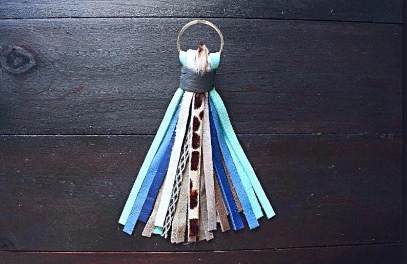 Large Genuine Leather Tassel, Cheetah Tassel, Large Tassel, Leopard ...