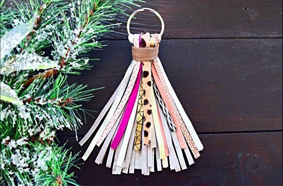 Large Genuine Leather Tassel, Cheetah Tassel, Large Tassel, Leopard ...