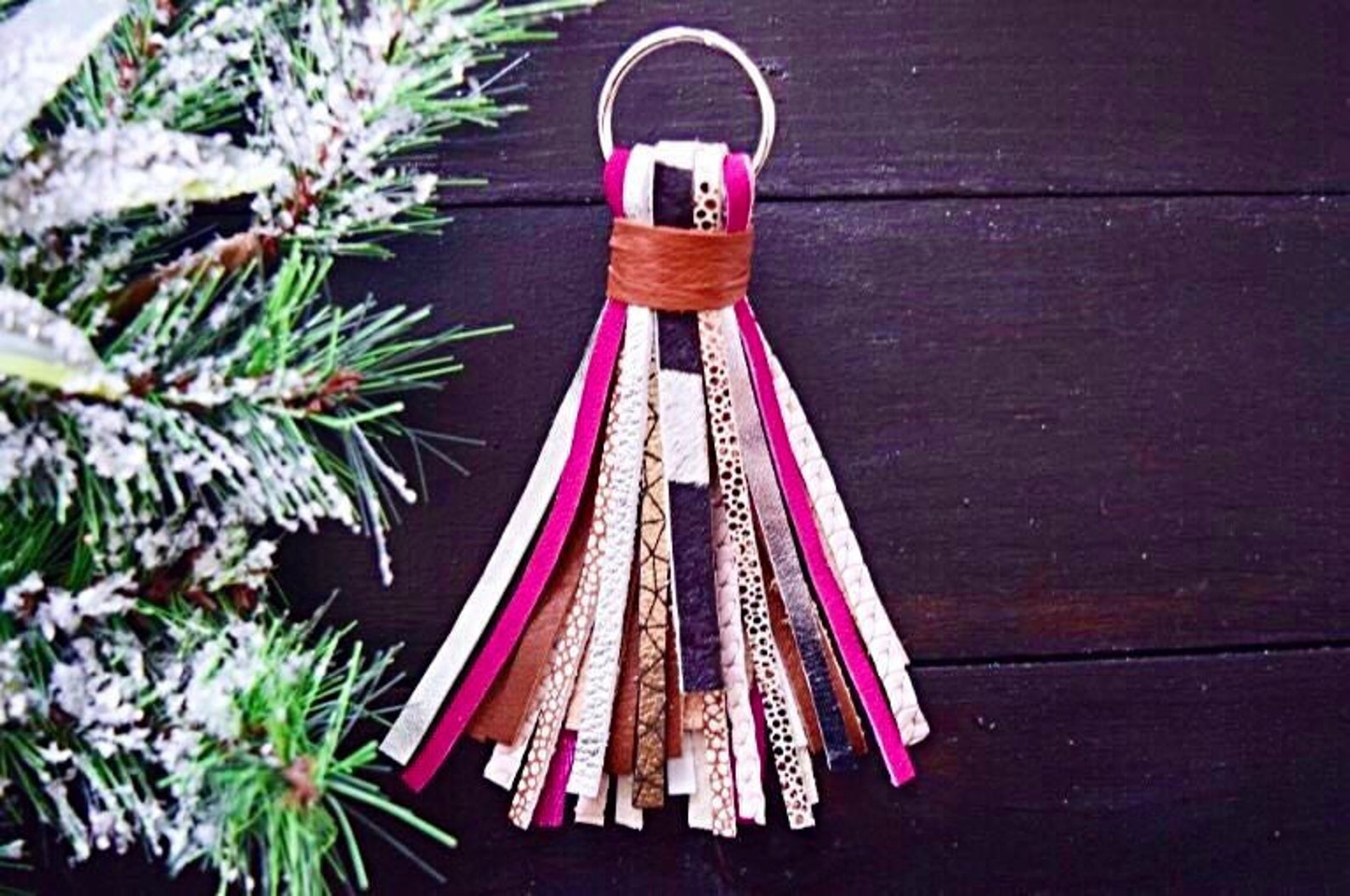 Large Genuine Leather Tassel, Cheetah Tassel, Leather Tassel, Leopard ...