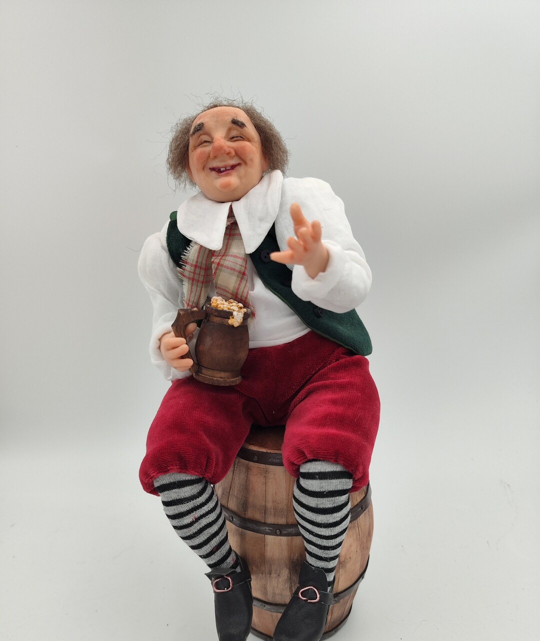 Polymer Clay Doll Art Doll Collectables Handmade Doll Ironic Doll ...