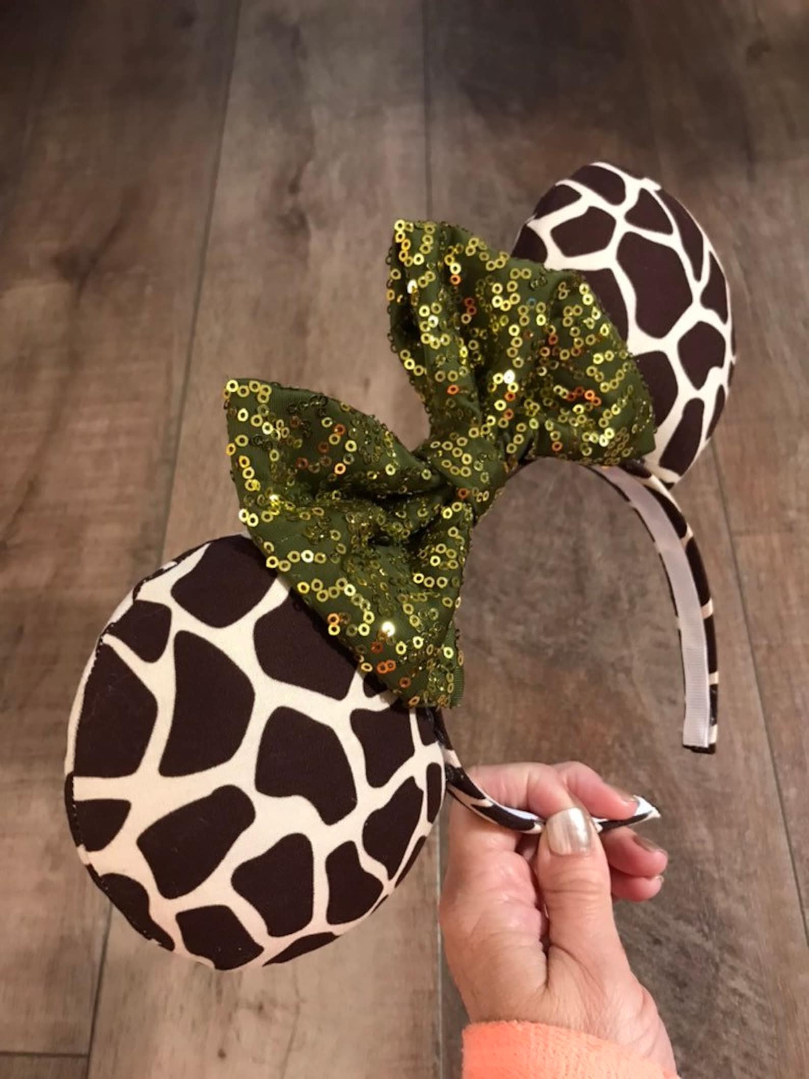 Giraffe Print Headband Ears - Etsy