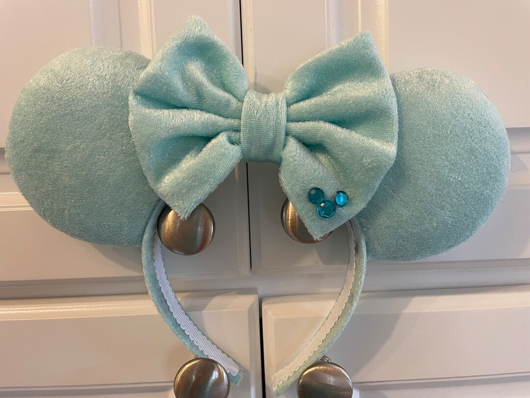 Baby Blue Velvet Ear Headband - Etsy