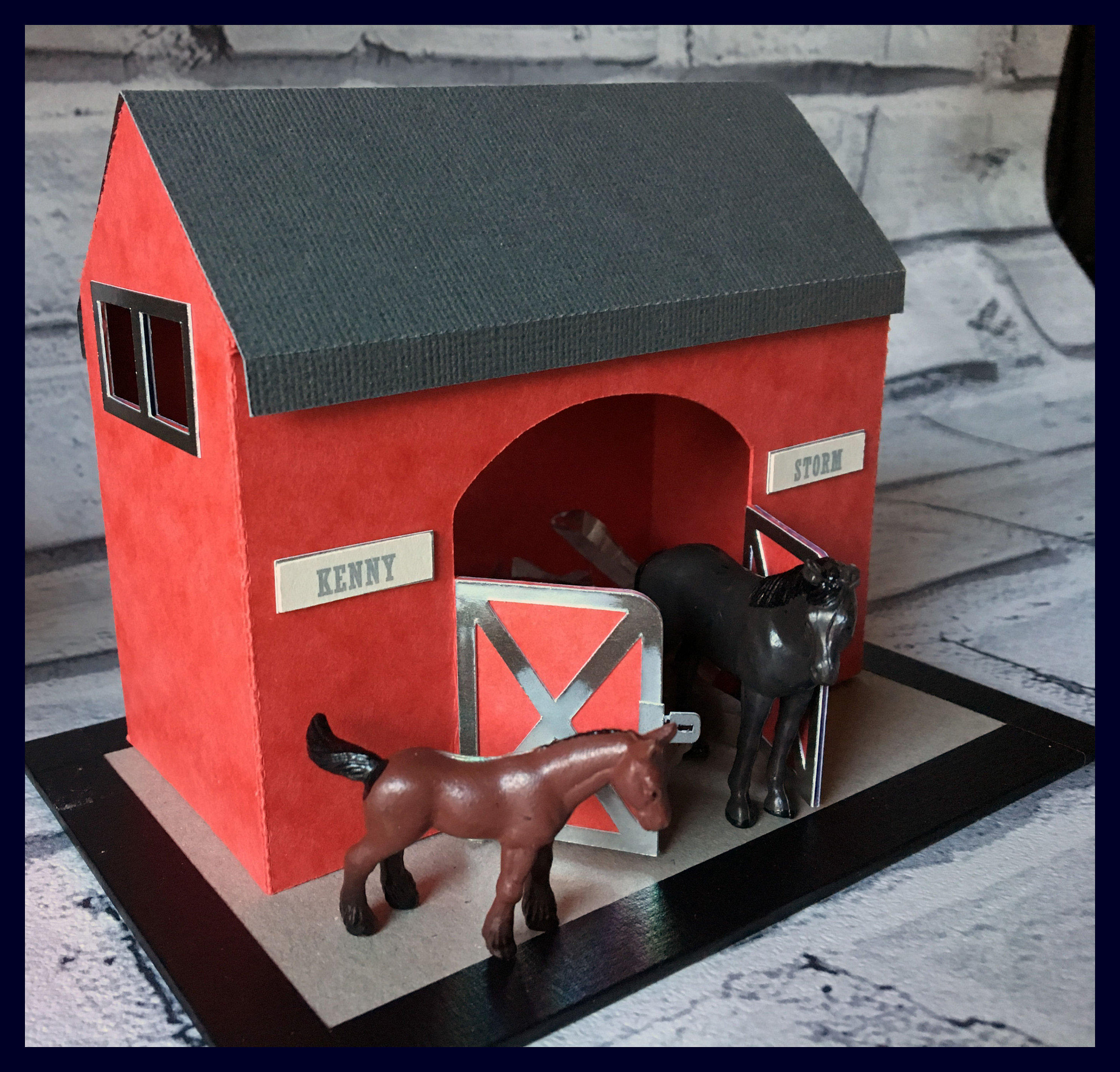 2 Horse Stables - Digital Download Cutting File in Studio, Svg and FCM ...