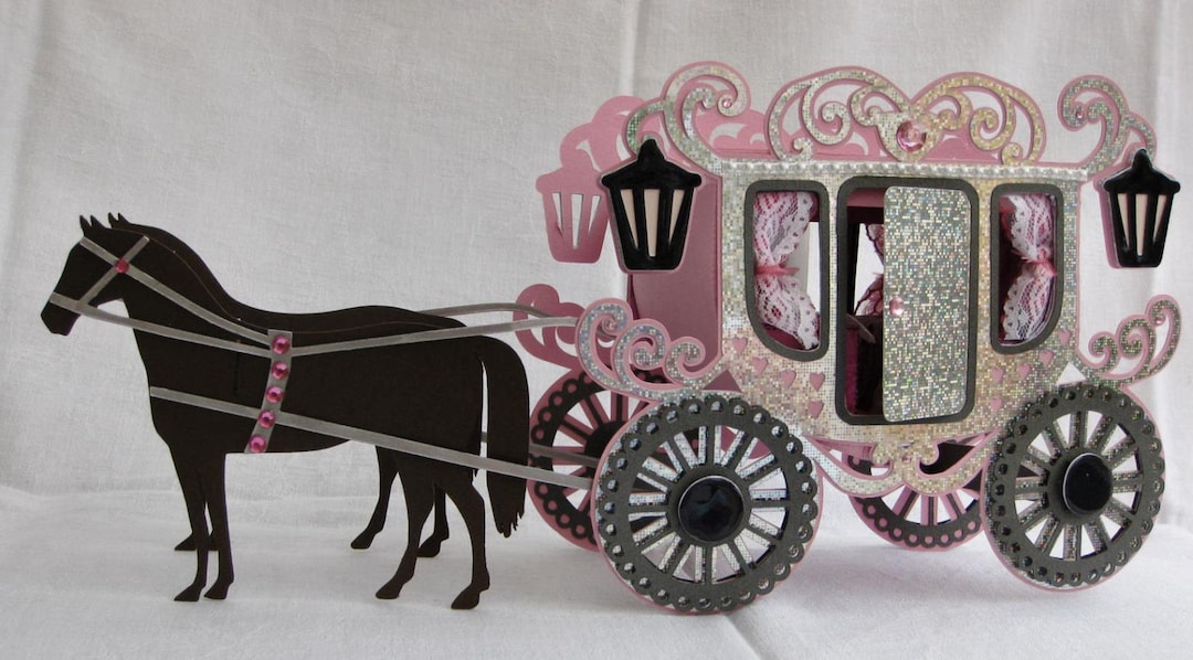 Princess Carriage and Horses SVG / Sil Studio and PDF Cutting File - Etsy