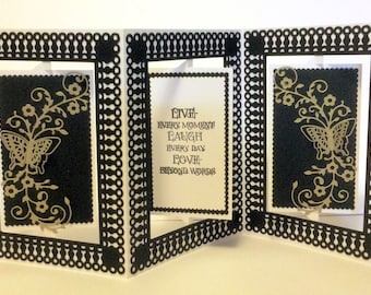 Accordian Oval Card Cutting File SVG Format | Etsy