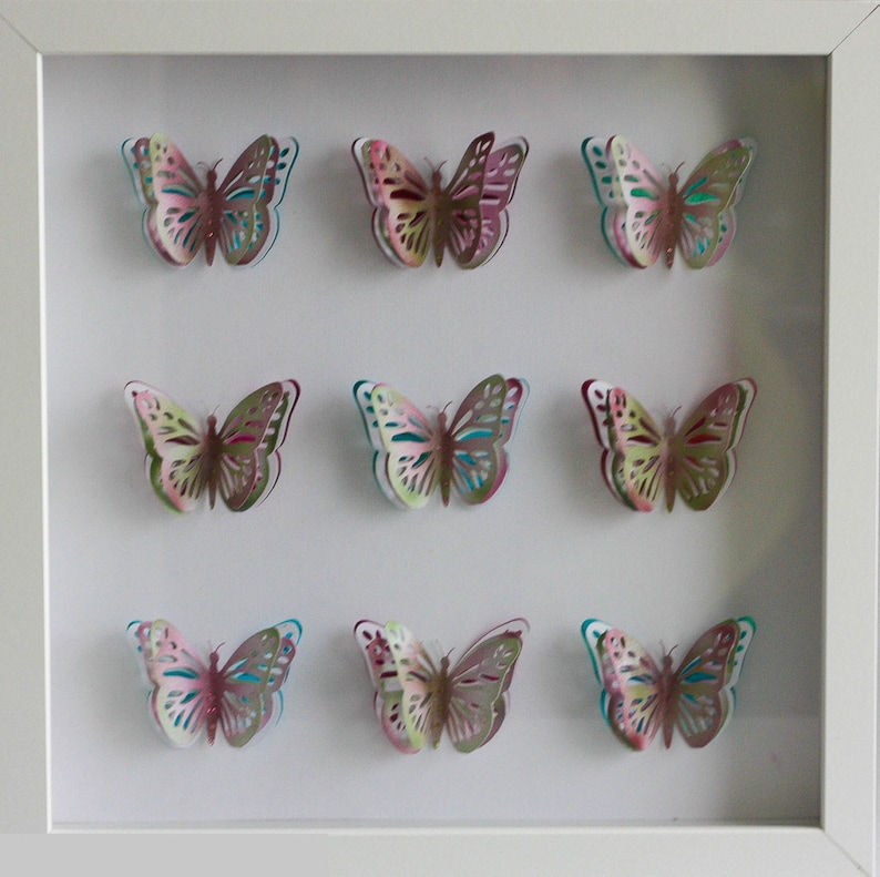 Layered Butterfly Pop Out Collage CUTTING FILE ONLY Design b - Etsy
