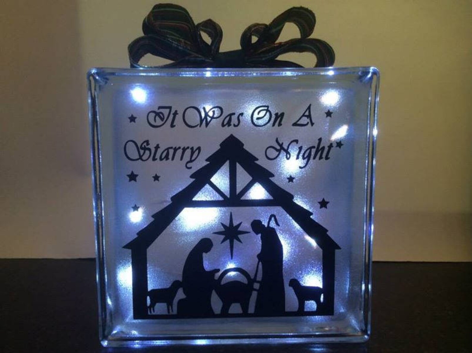 Nativity 3 Part - Glass Light Block Design Digital Cutting Files SVG ...