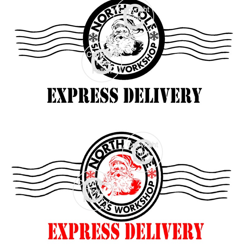North Pole Postmark - Etsy