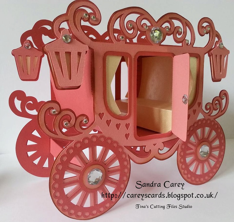 Princess Carriage and Horses SVG / Sil Studio and PDF Cutting File ...