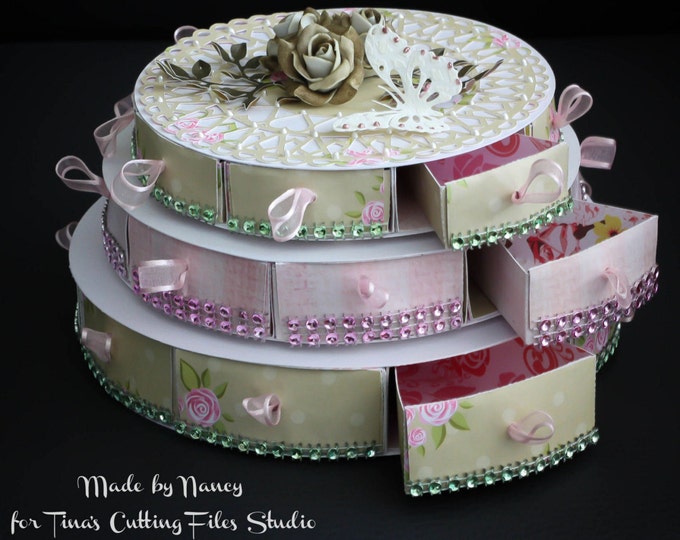 Wedding Cake Explosion / Exploding Box Kit With Extras Card - Etsy