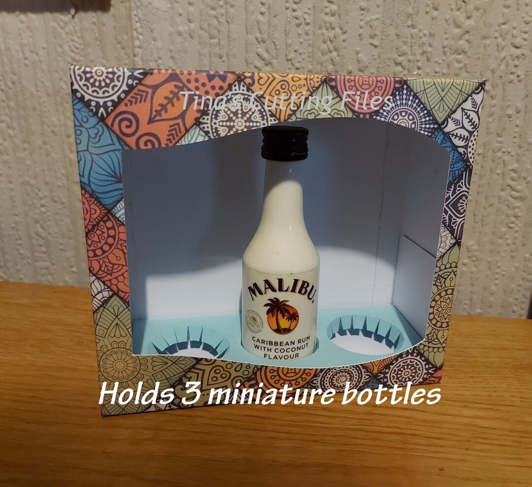 Miniature Spirits Bottle Gift Box Holds 3 Bottles A3 Card Required ...