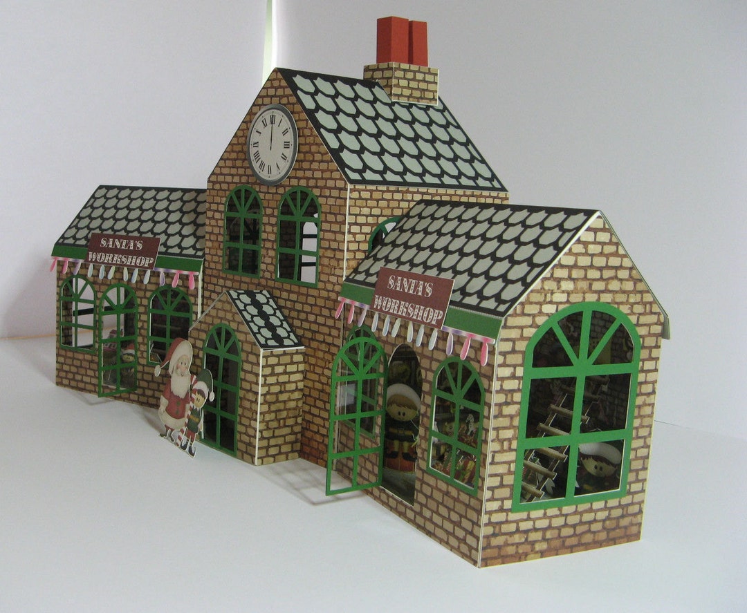 Santa's Workshop 3d Model - 2 Storey Main Building and Side Workshop ...