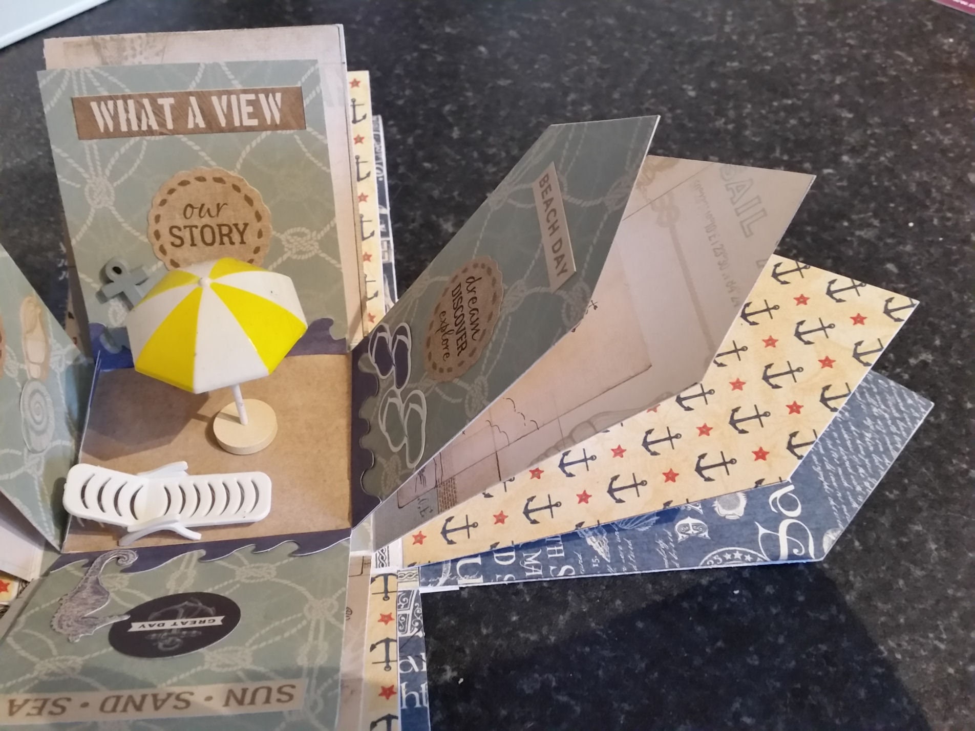 Beach Hut Explosion / Exploding Box Kit with Extras Card | Etsy