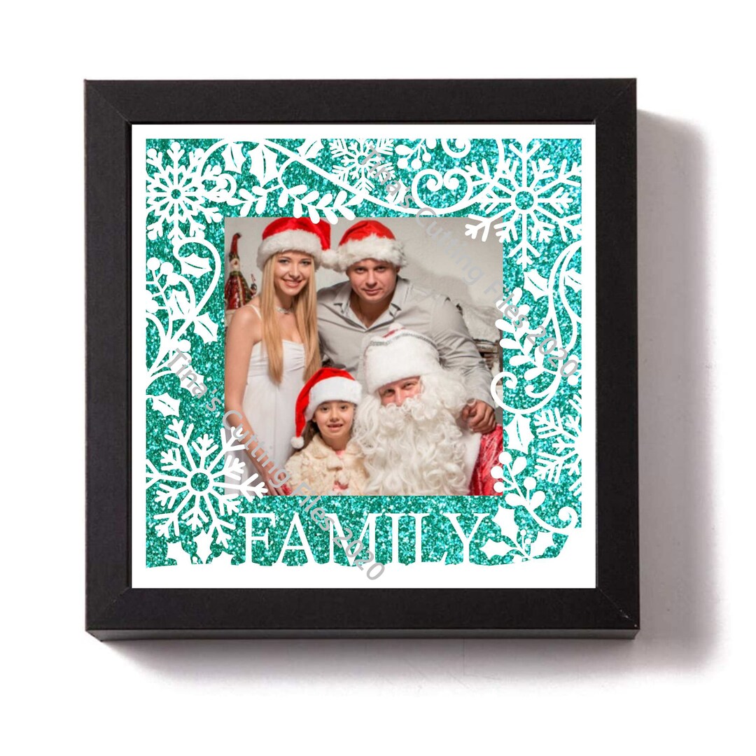 Christmas Family Papercut Border for Frames, Photos, Shadow Boxes ...