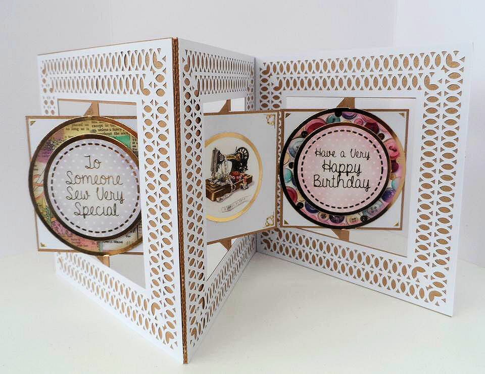 Accordian Square Card Cutting file SVG format | Etsy