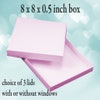 Square Box 8 X 8 X 0.5 Inches Sturdy Double Skinned Box With Choice of ...