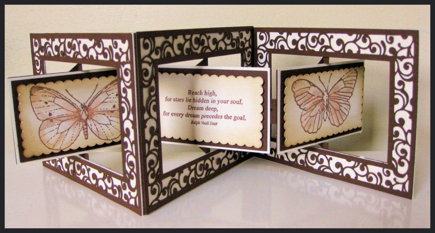 Accordian Rectangle Card Cutting File - SVG / FCM / Studio /scut/make ...