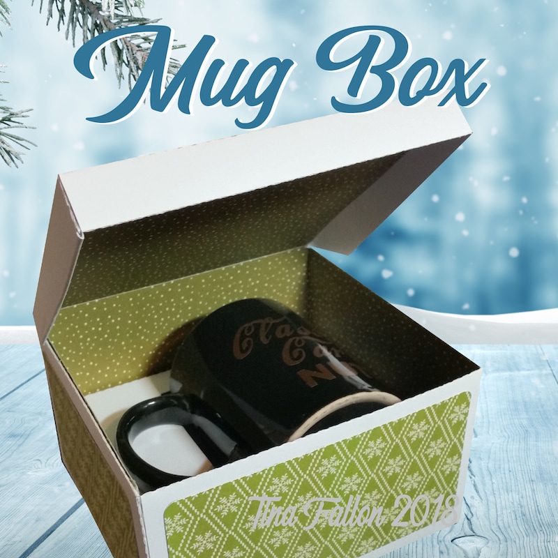 Mug Box Template - Etsy