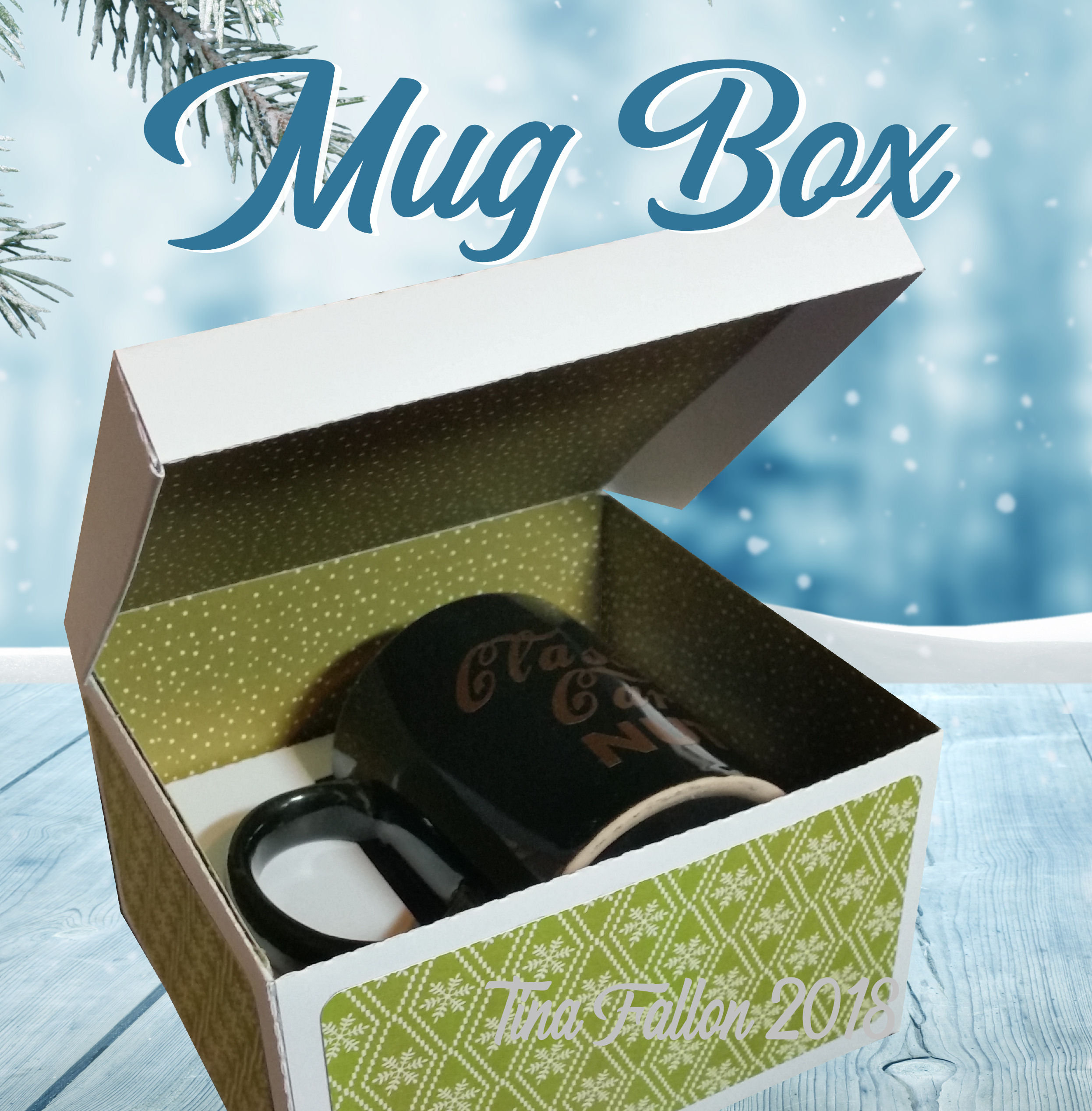 Mug Gift Box A3 Card Required - Digital Cutting File - Etsy