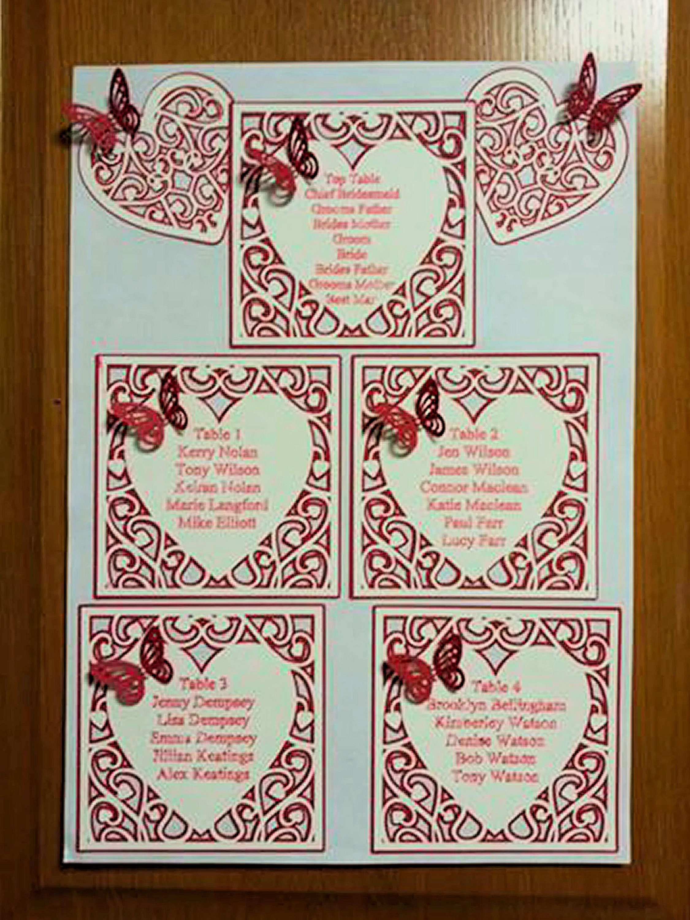 Heart Swirls Wedding Collection - Complete Stationery Set- Money Saving ...