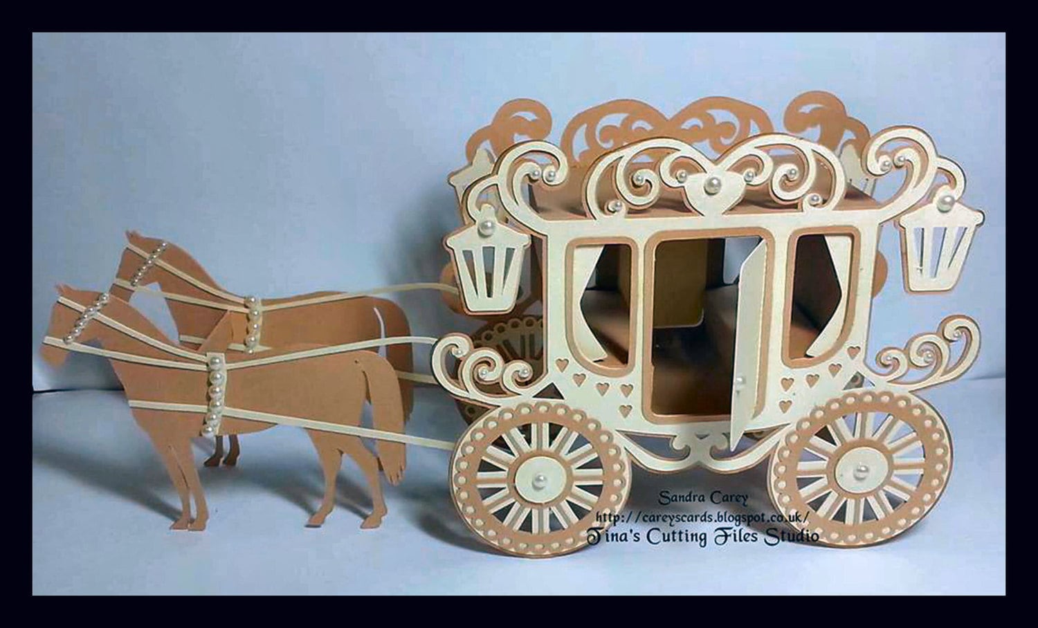 Princess Carriage and Horses SVG / Sil Studio and PDF Cutting File - Etsy
