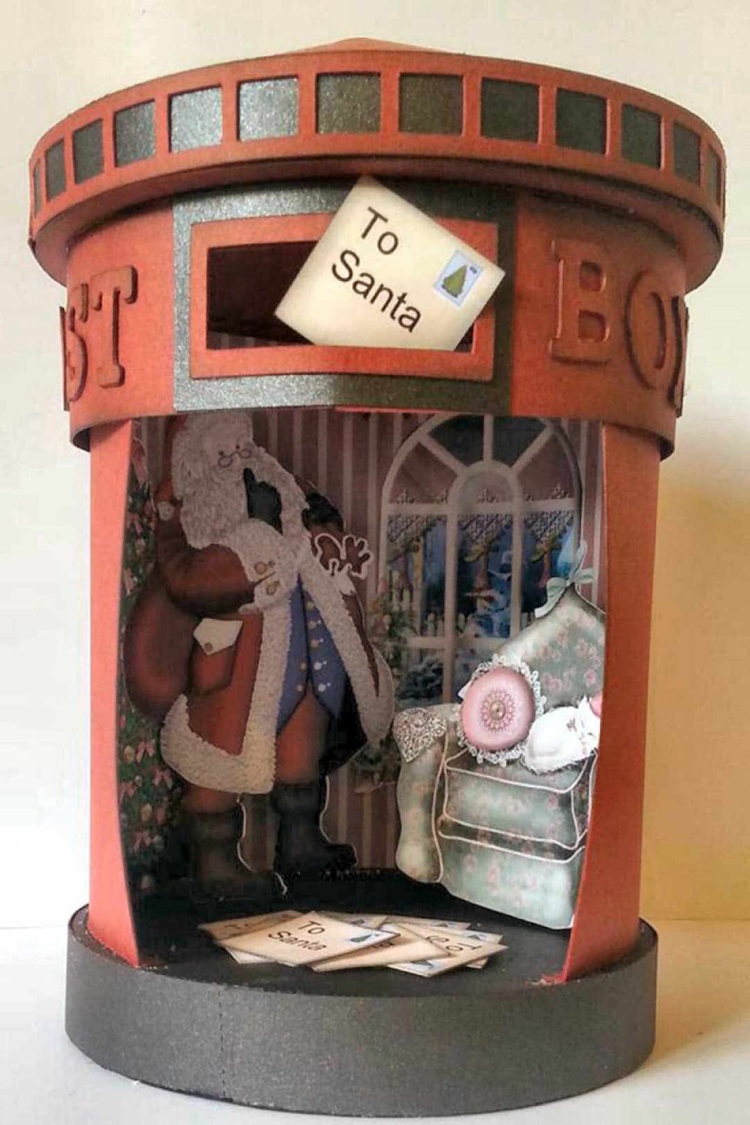 Santa Christmas Display Post Box - SVG - FCM - Scan N Cut , Studio ...