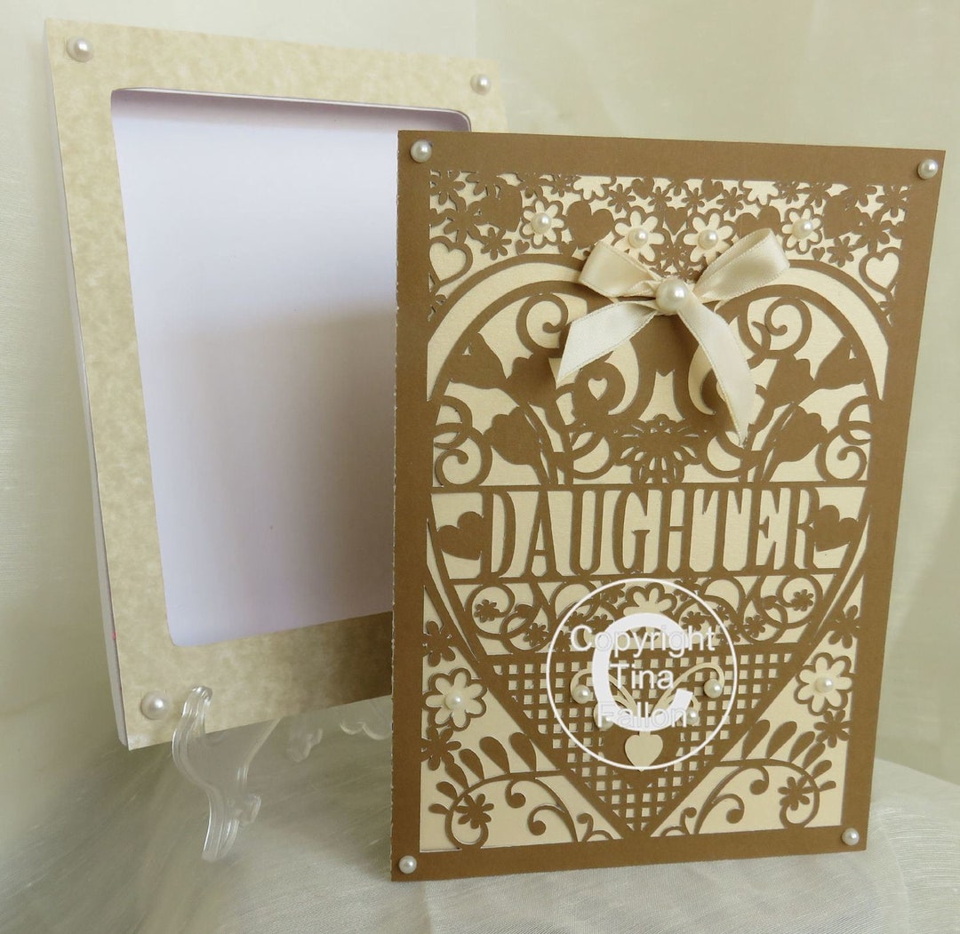 Pretty Daughter Birthday Card (with Box) Beautiful Cutout Design ...