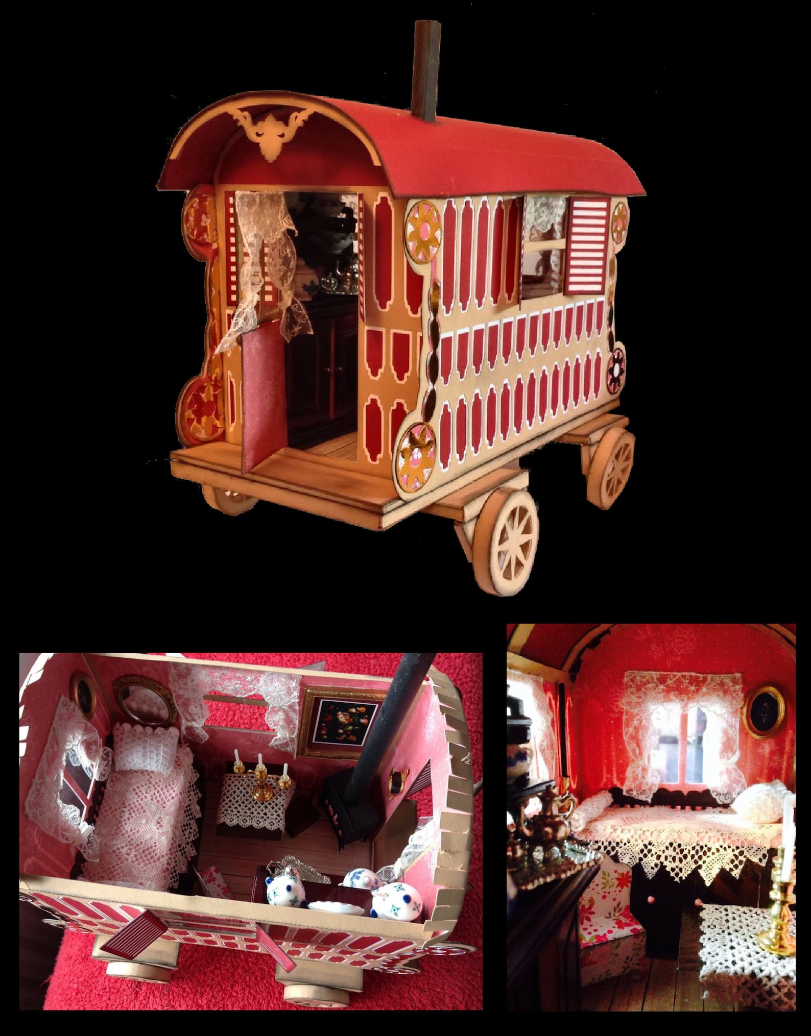 3d Model Romany Vardo Gypsy Caravan - Download Cutting File SVG/STUDIO ...