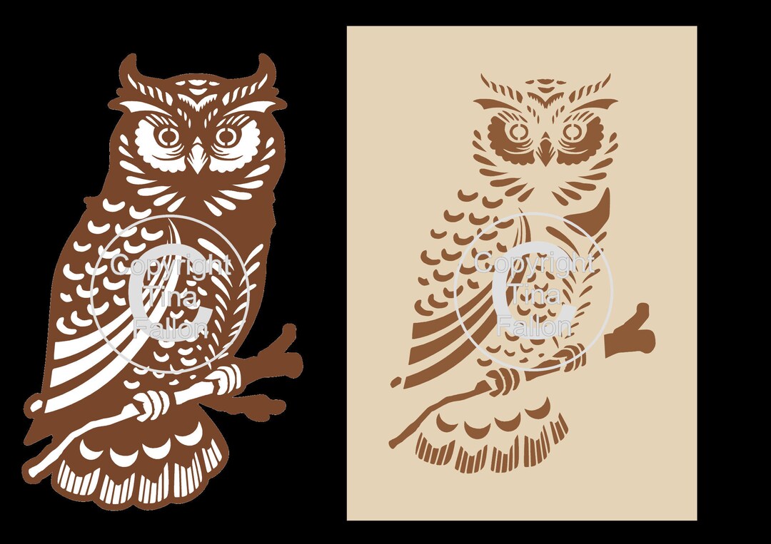 Owl Cutting Digital Download File in SVG Studio and FCM Formats for ...