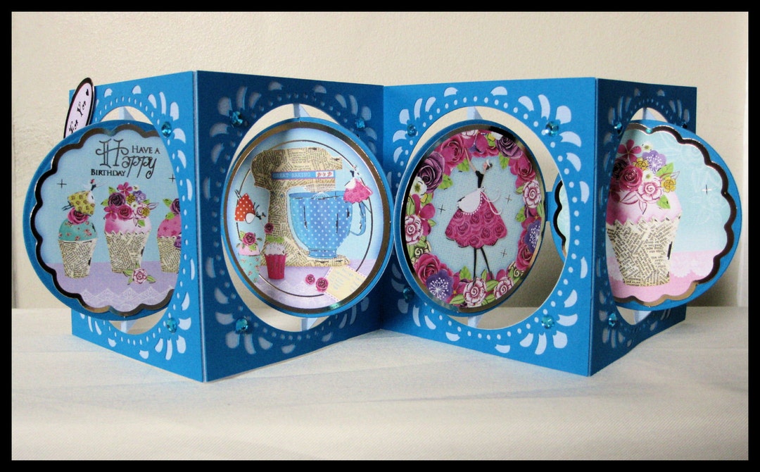 Accordian Round / Circle Inner Card Cutting File - SVG Format - Etsy UK