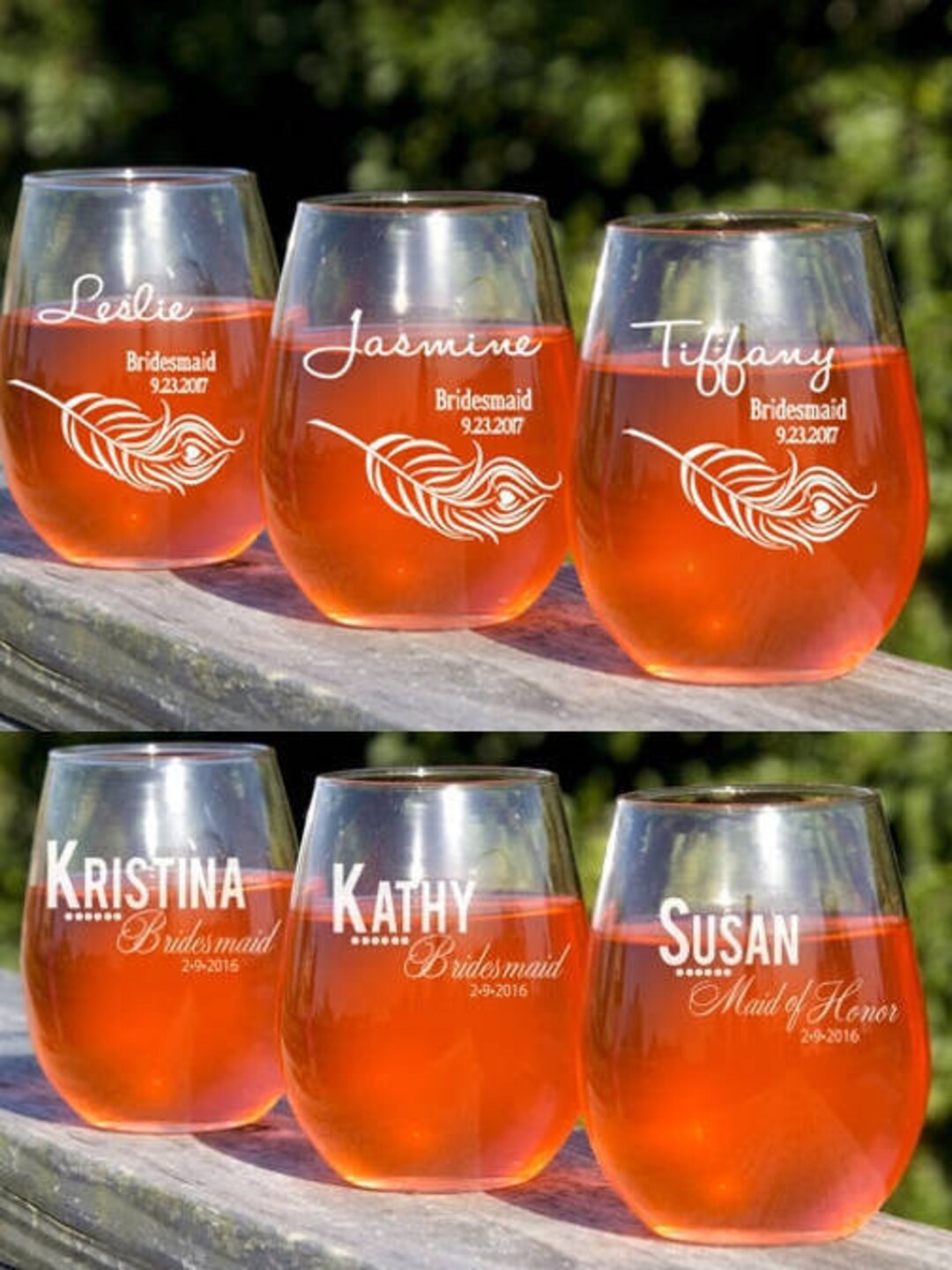 Etched Wine Glasses Engraved Wine Glass Monogram Wine Etsy