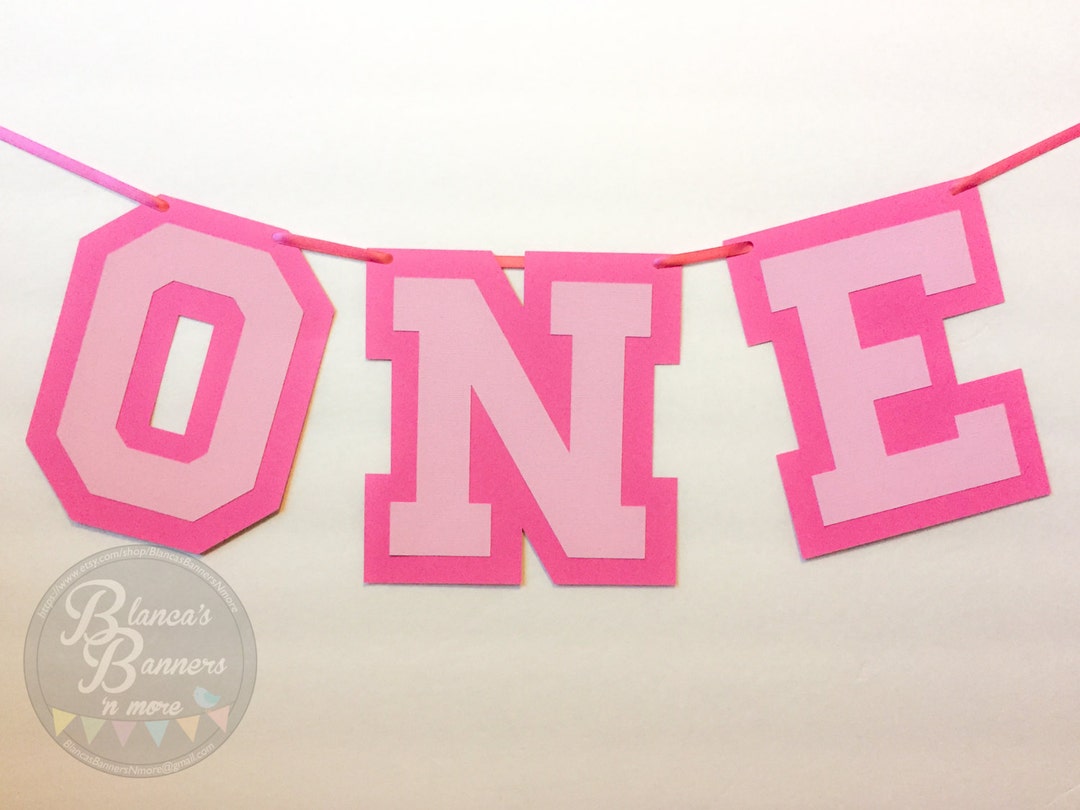Number one Banner, Birthday Banner, One Year Birthday Party, Boy or ...
