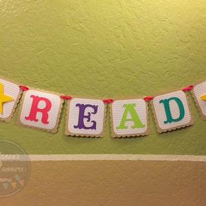 Read Banner for Children's Library, Colorful Embossed Three Layer With ...