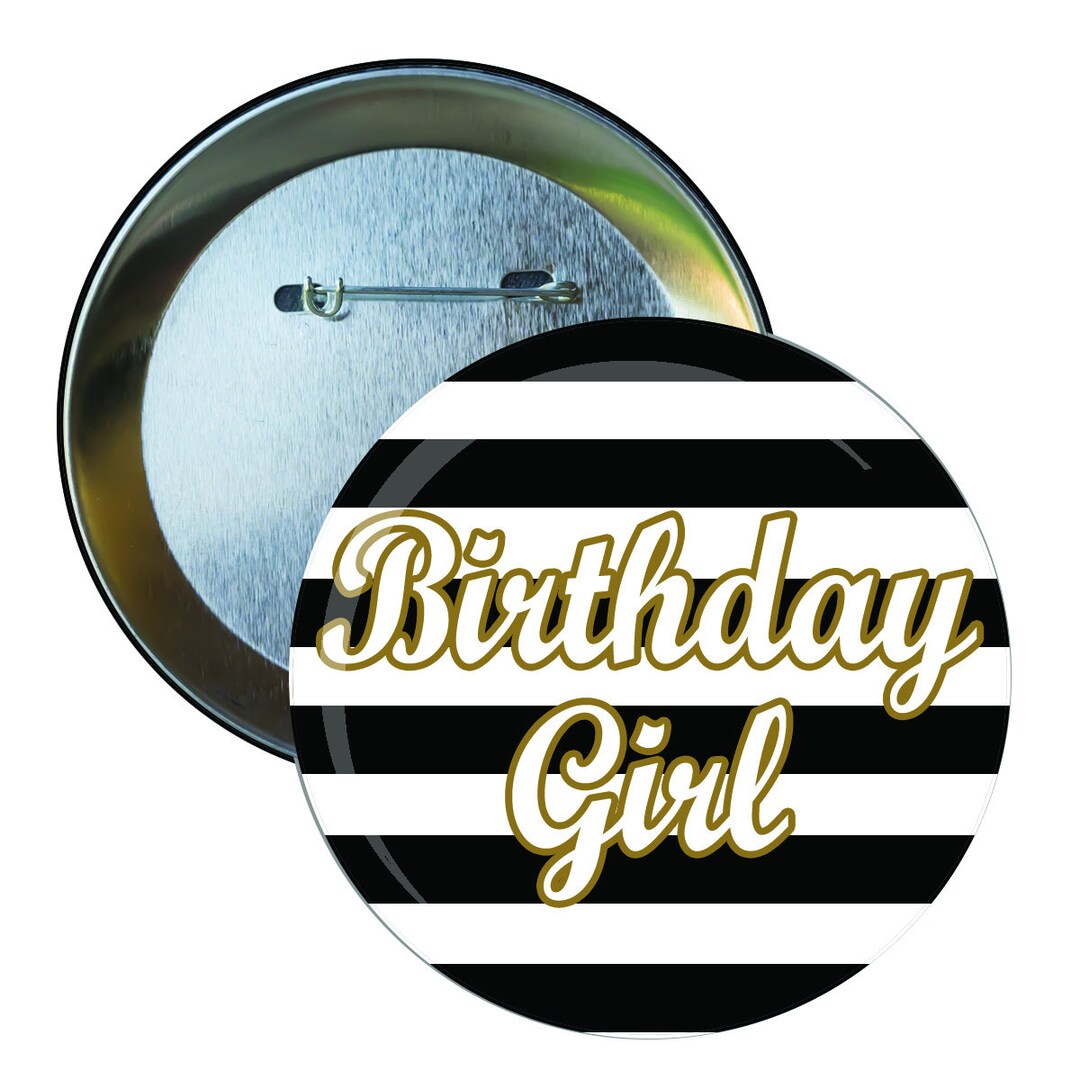 Custom Birthday Pin Buttons, Personalized Colorful Pins for Any ...