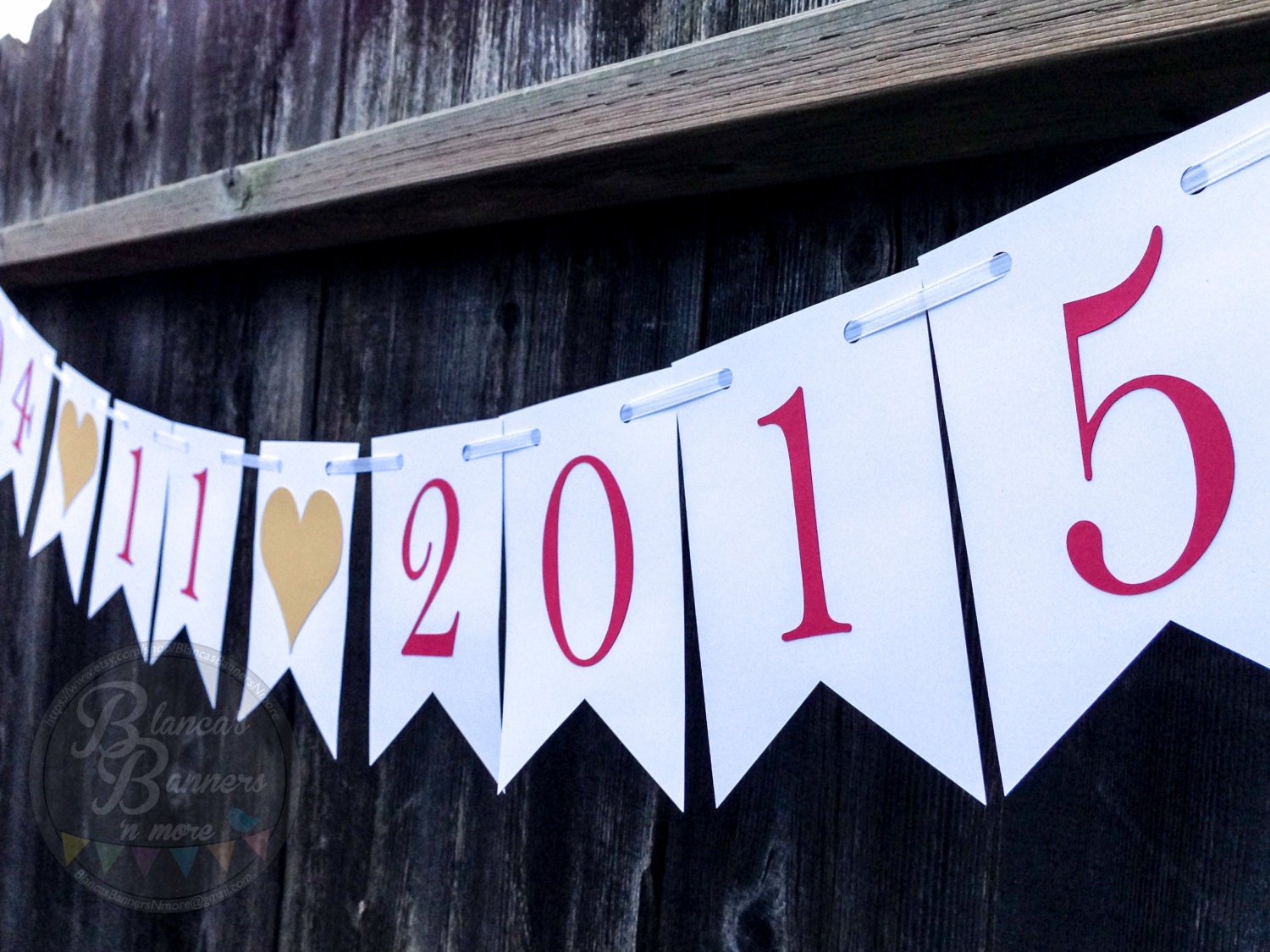 Custom Date Banner Engagement or Anniversary Banner Save The | Etsy