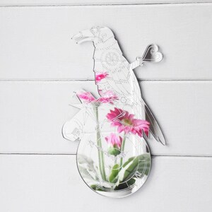 Steampunk Engraved Raven & Pocket Watch Acrylic Mirror - Etsy