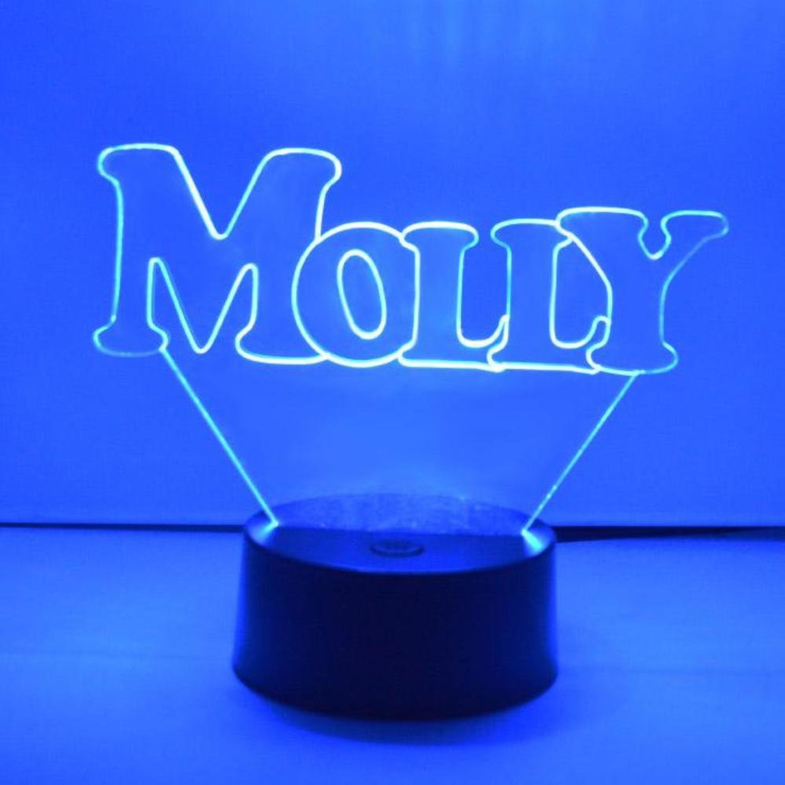 LED Acrylic Light Personalised With Any Name - Etsy UK