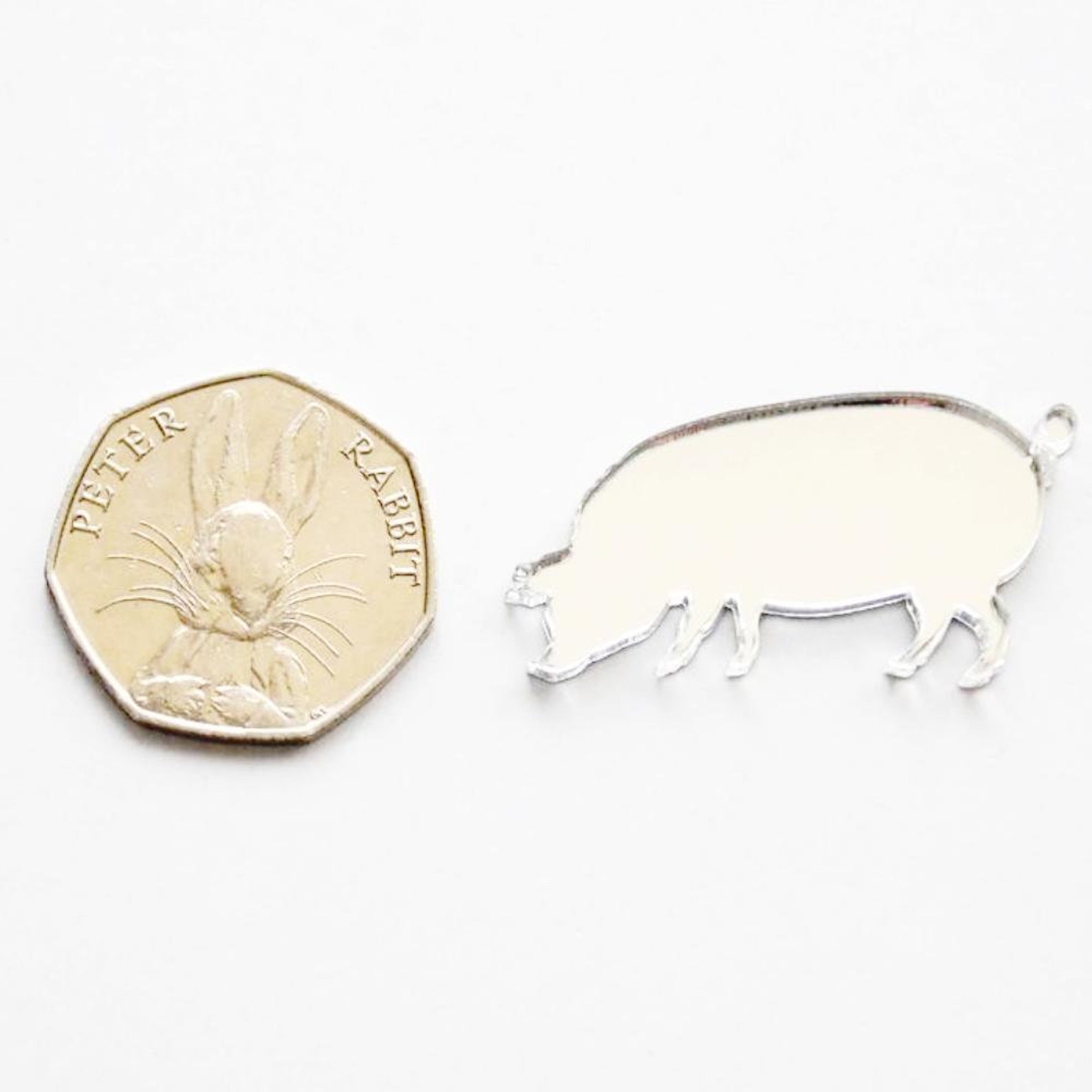 Farm Yard Pig Mini Craft Sized Acrylic Mirrors 10pk - Etsy