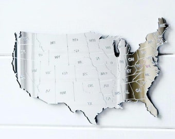 World Map Mirror | Etsy UK