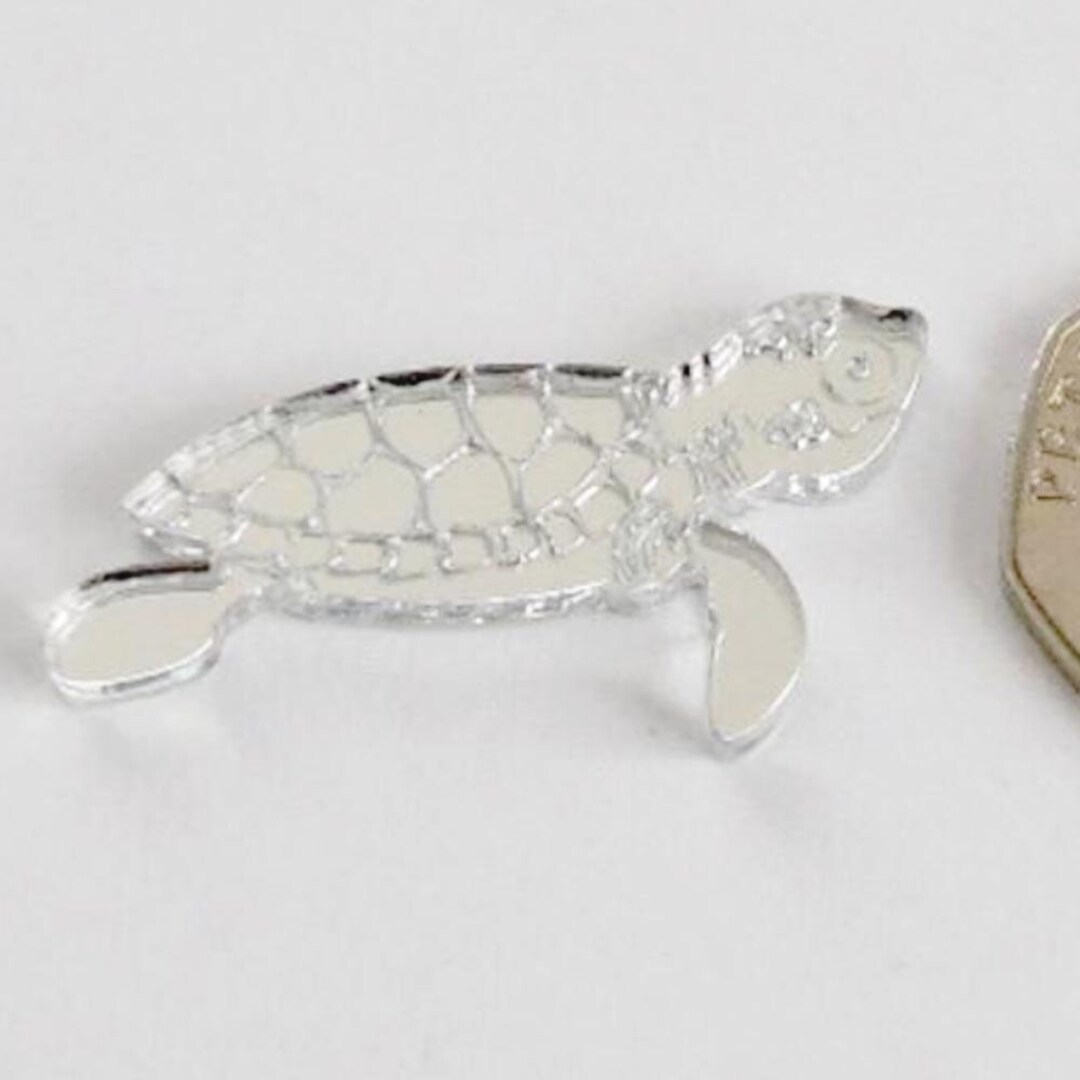 Turtle Swimming Mini Craft Sized Acrylic Mirrors 10pk - Etsy