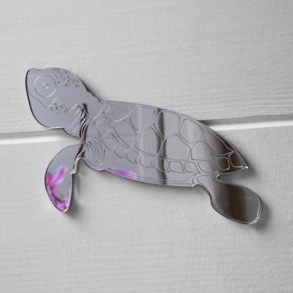 Swimming Turtle Engraved Acrylic Mirror - Etsy