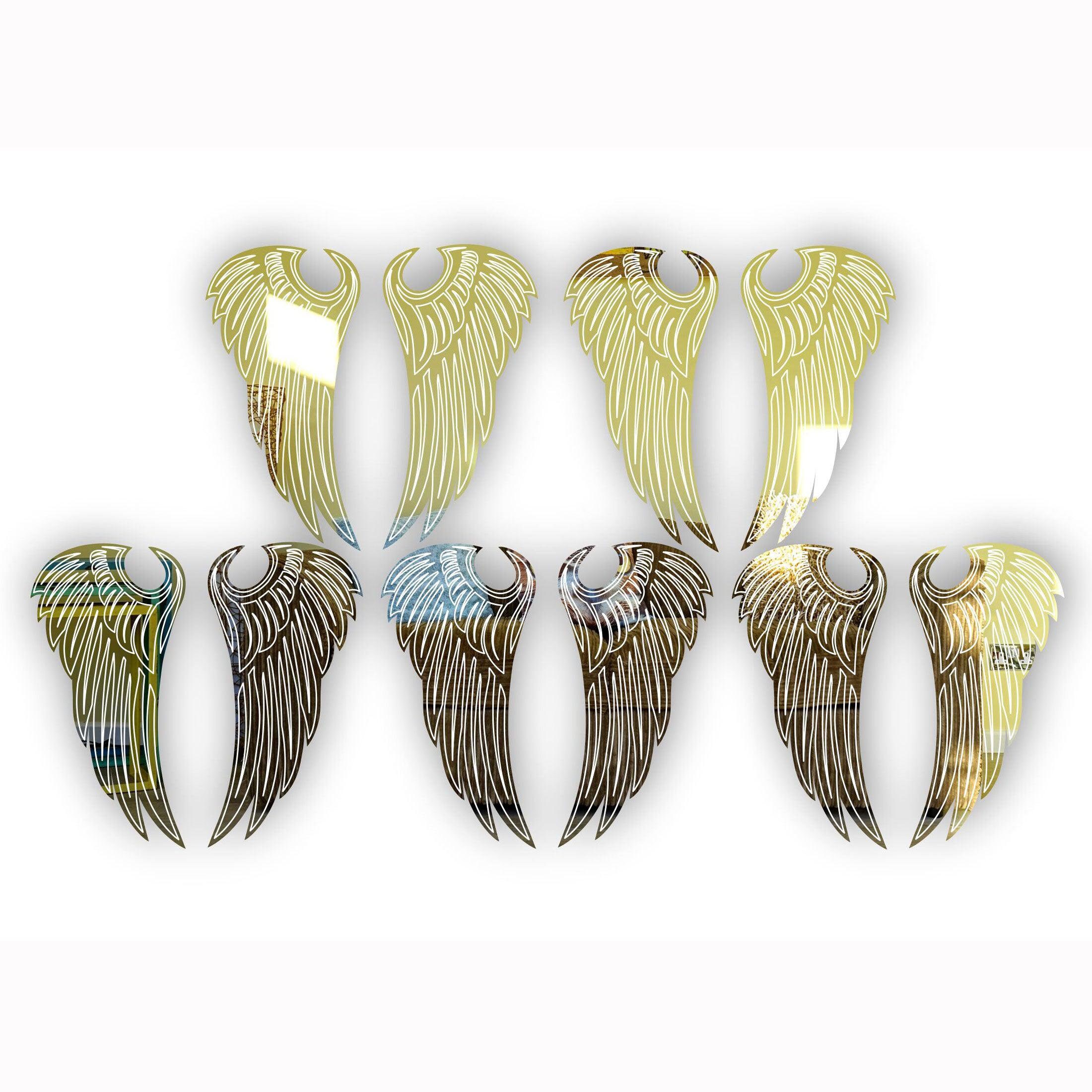 5 Pairs of Angel Wings Mini Craft Sized Acrylic Mirrors 10pk - Etsy