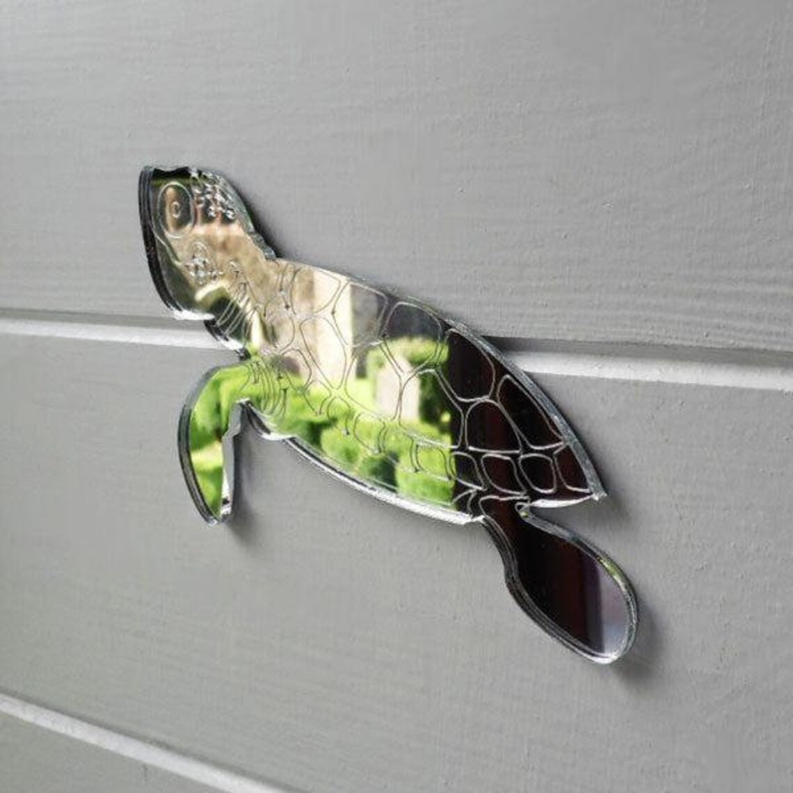 Swimming Turtle Engraved Acrylic Mirror - Etsy