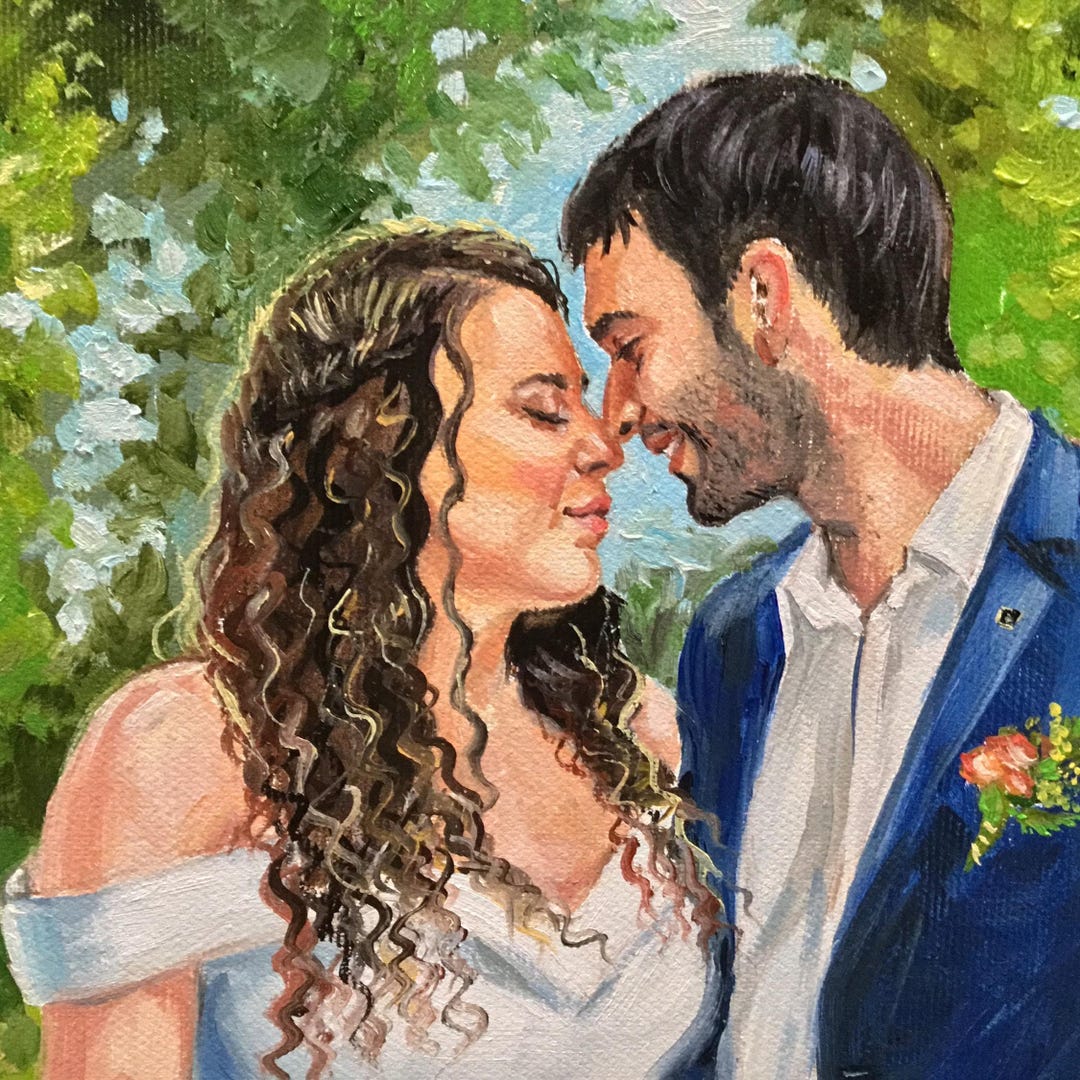 Art Commission Painting Wedding Painting Art Turn Photo Into Painting ...
