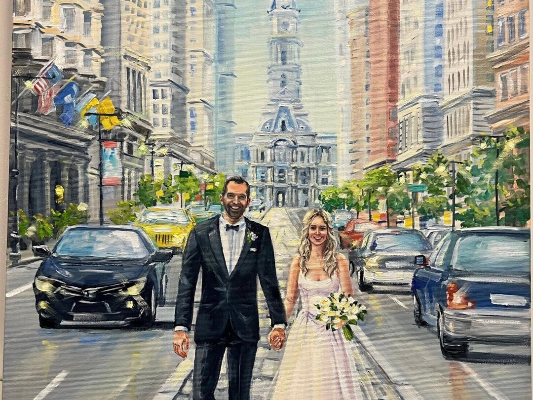 Custom Oil Painting Wedding Painting From Photo Commission Painting ...