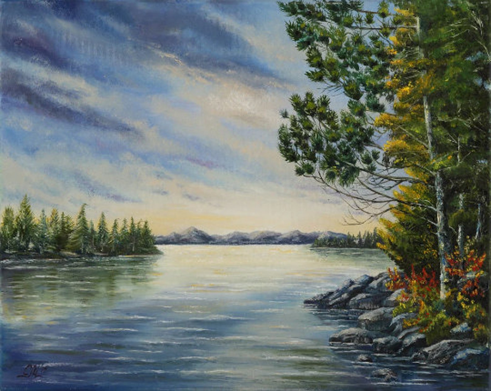 Skyline Print Landscape Printable Wall Art Print on Canvas - Etsy