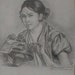 Original Pencil Drawing Portrait Lacemaker Drawing Portrait Pencil ...
